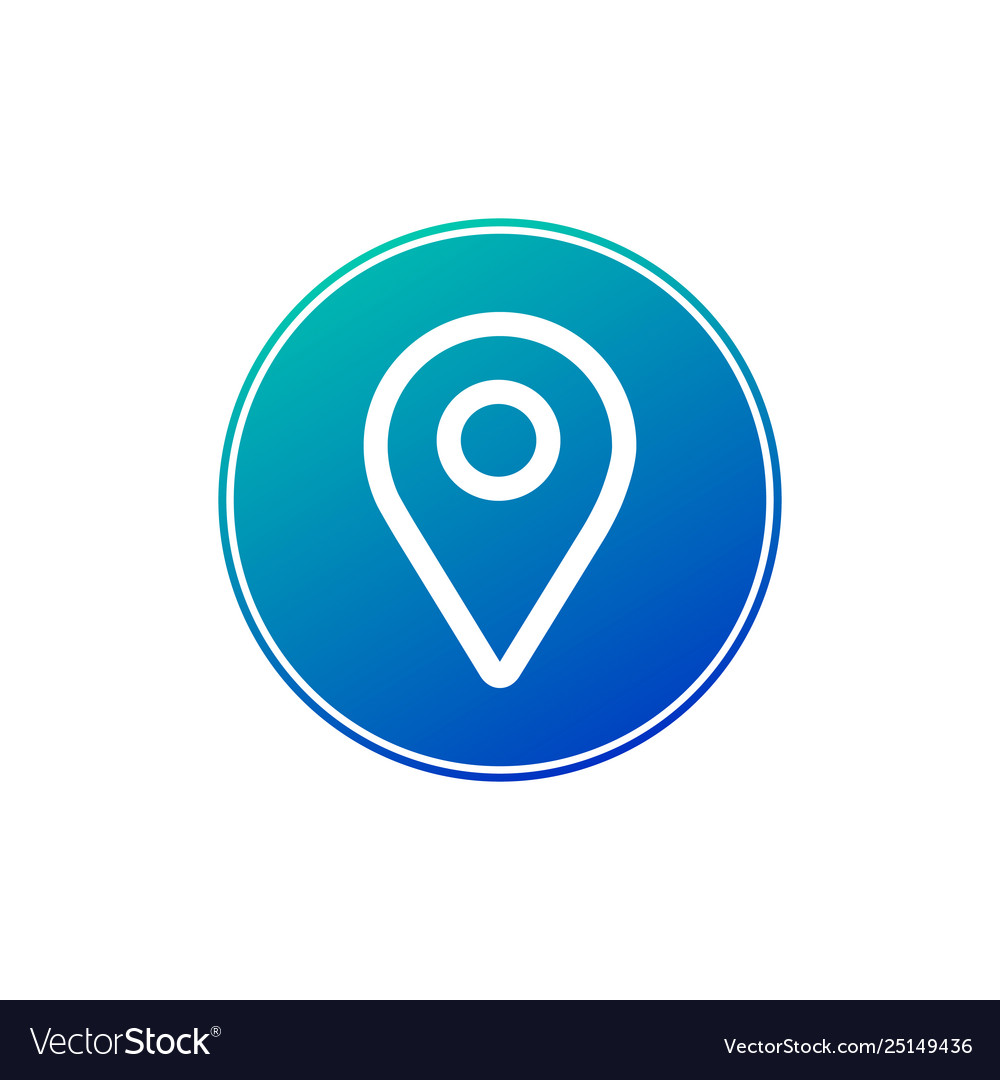 Map pointer in circle location pin navigation Vector Image