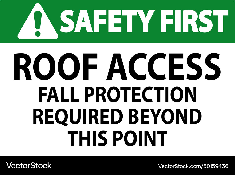 Fall Protection Safety Signs