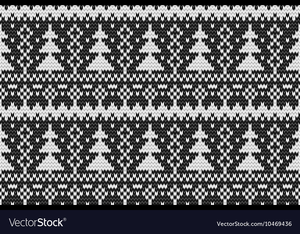 Seamless knitted pattern Royalty Free Vector Image