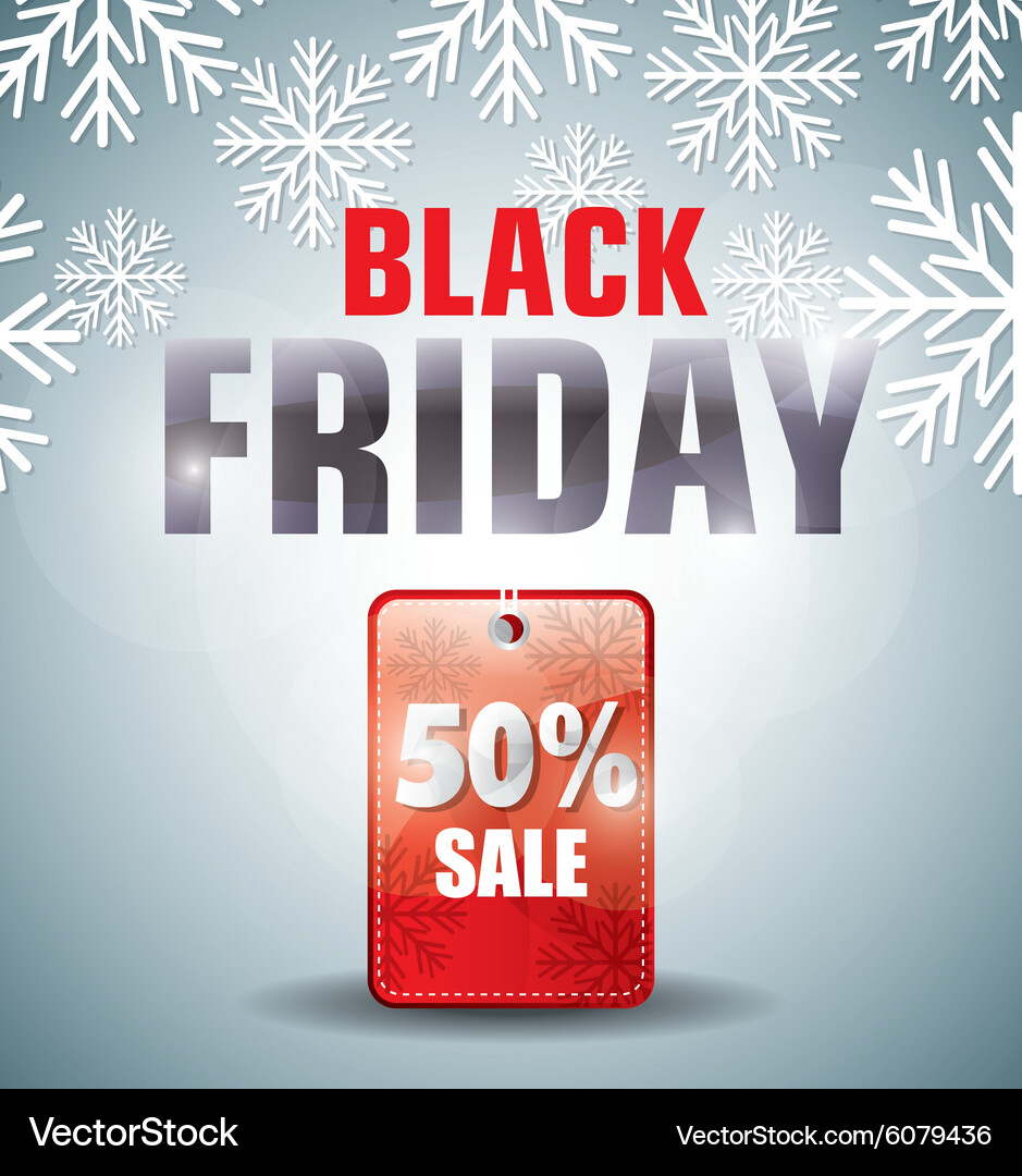 Shopping black friday day discounts Royalty Free Vector