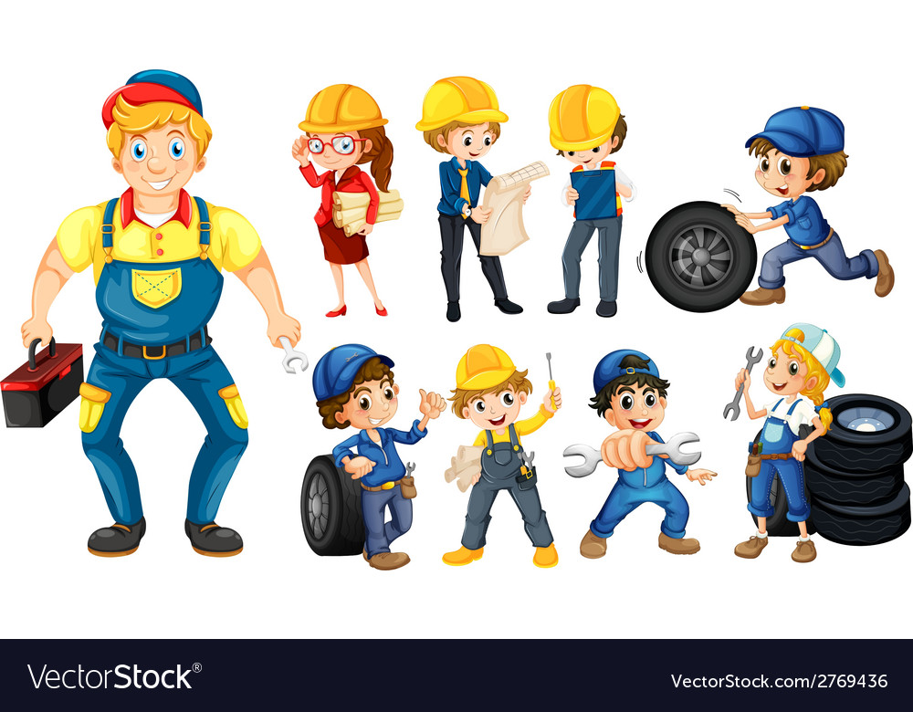Workers Royalty Free Vector Image - VectorStock