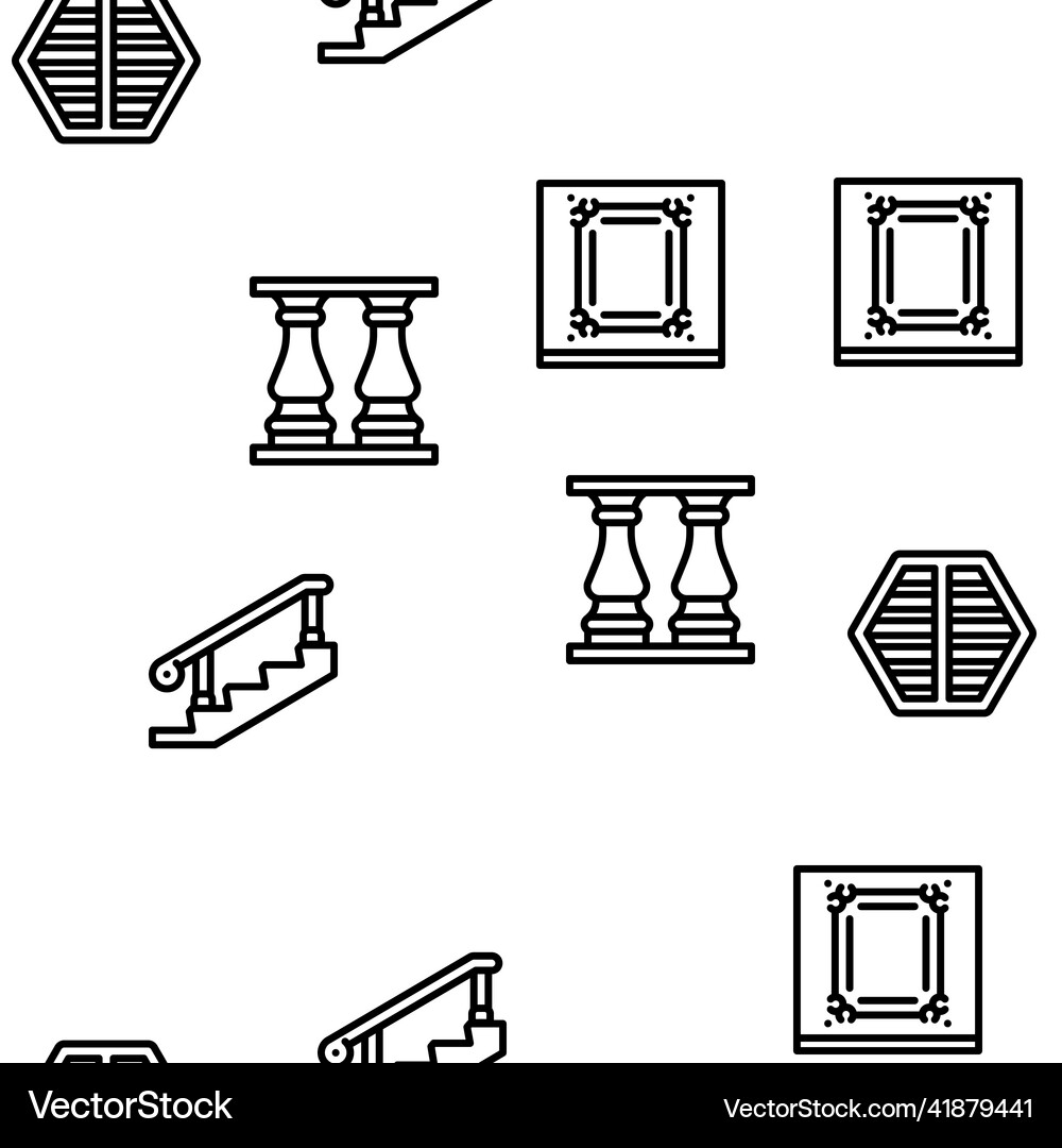 Building materials and supplies seamless Vector Image