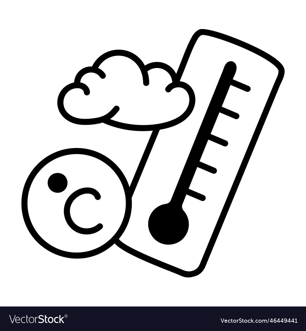 Celsius temperature Royalty Free Vector Image - VectorStock