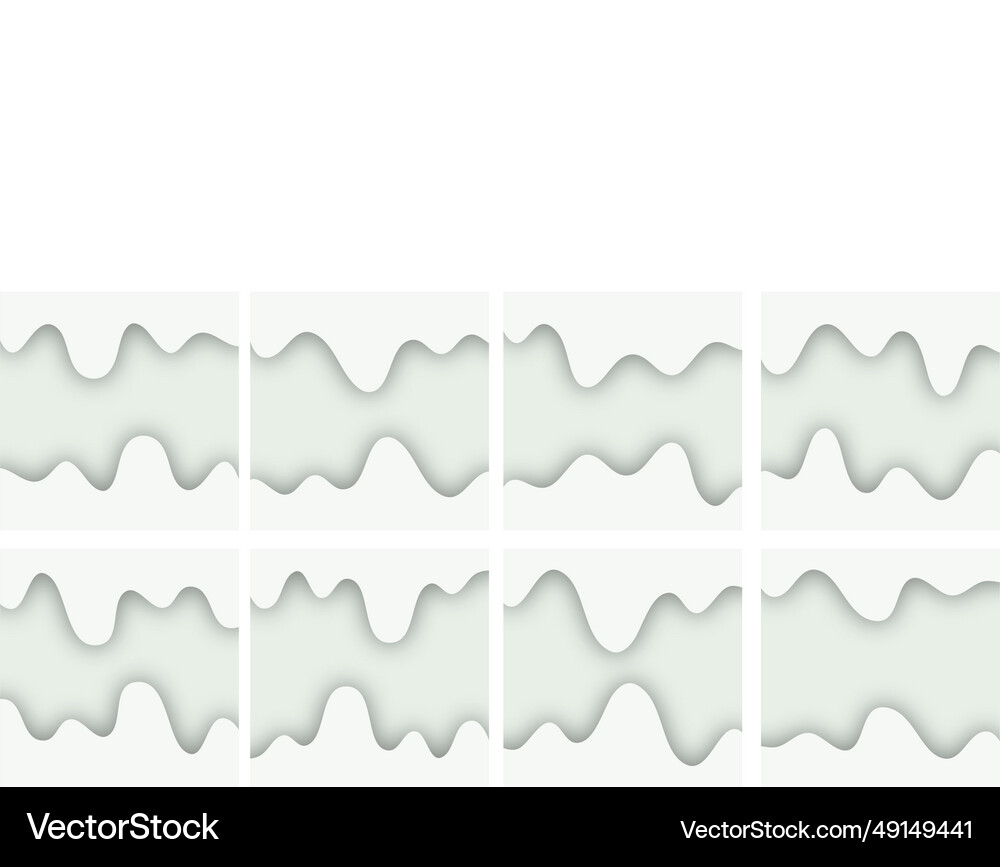 Collection of abstract banner background 3d Vector Image