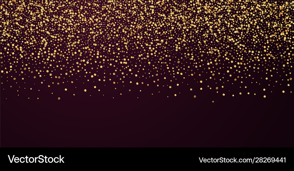 Gold confetti luxury sparkling scattered Vector Image