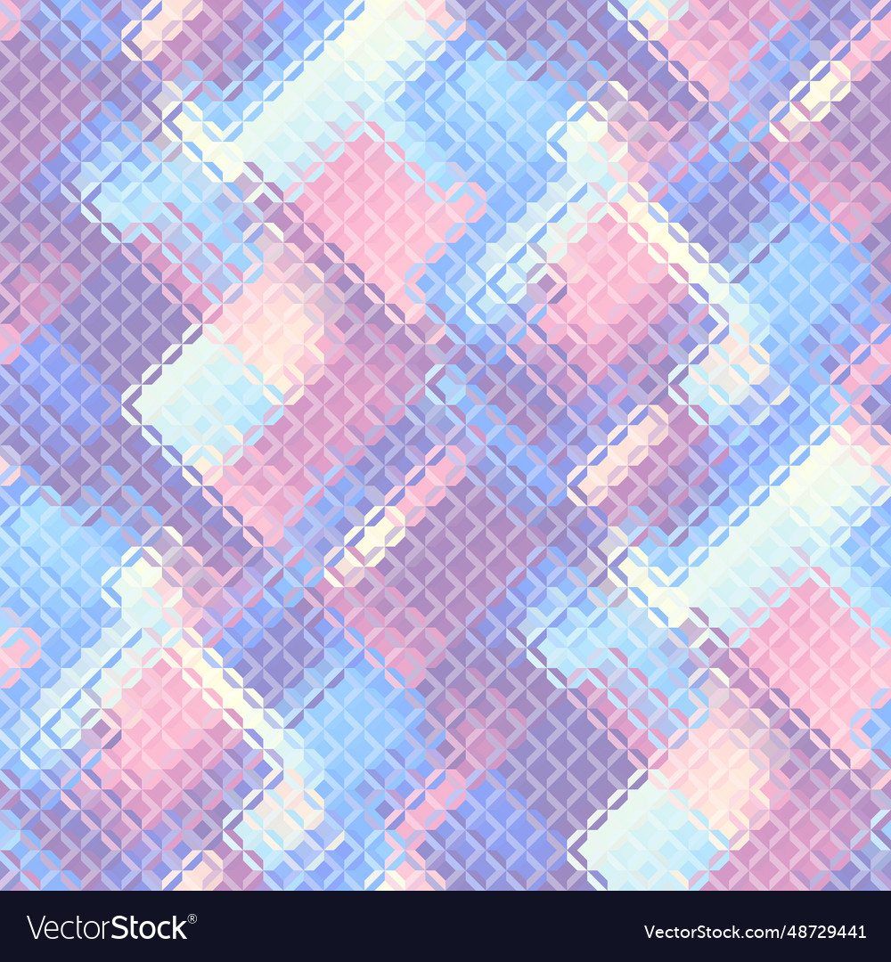 Low poly style seamless pattern tileable image Vector Image