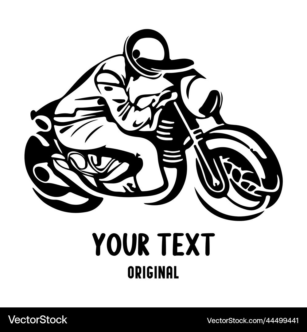 Motorcycle logo Royalty Free Vector Image - VectorStock
