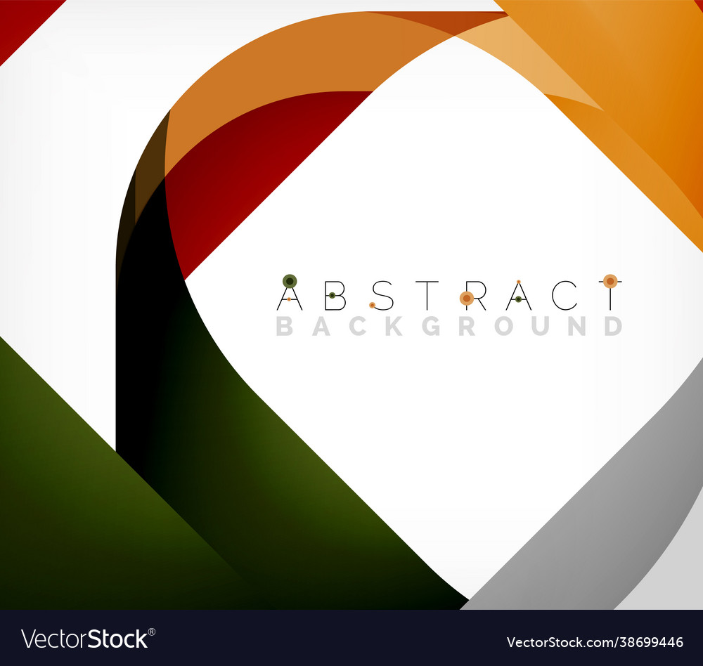 Abstract square shape with overlapping waves Vector Image