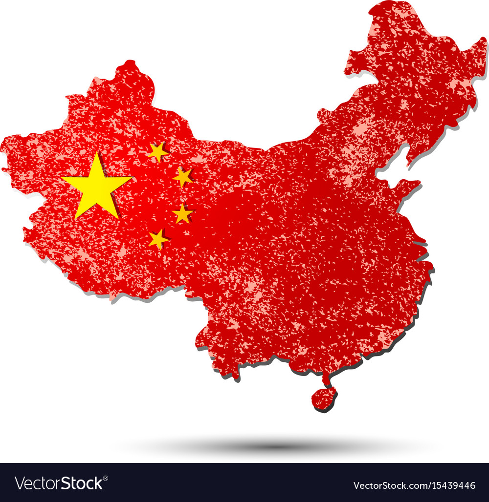 China map Royalty Free Vector Image - VectorStock