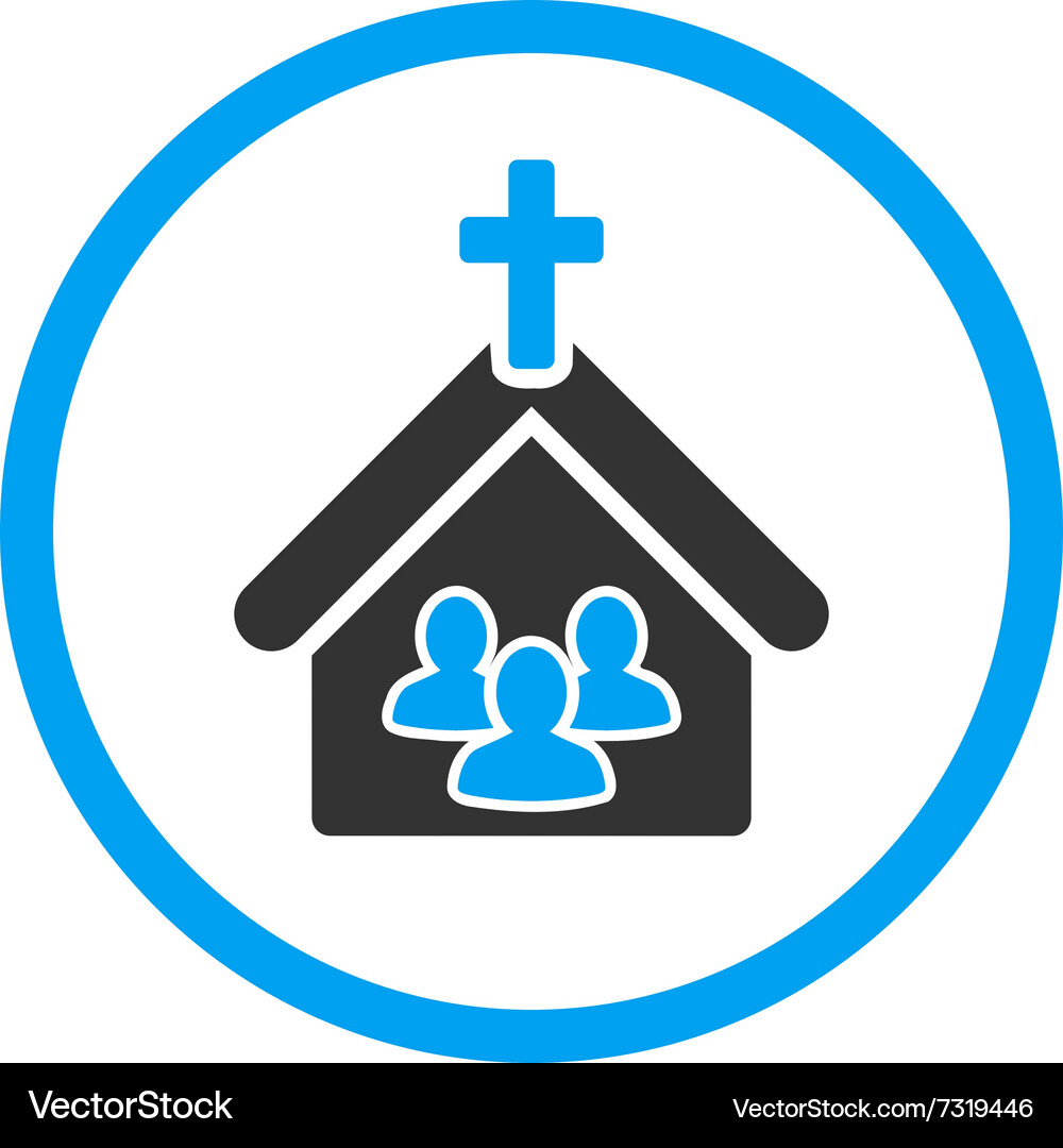 Church flat icon Royalty Free Vector Image - VectorStock