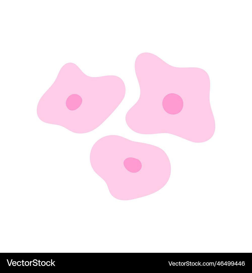 Human stem cell icon for medical design Royalty Free Vector