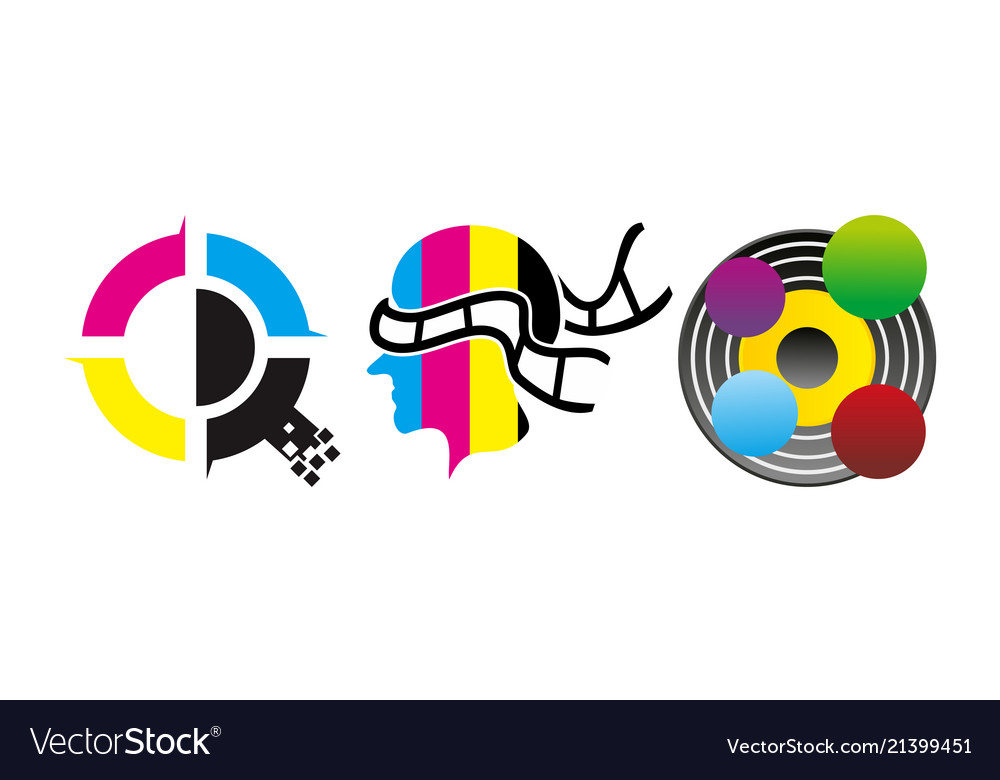 Digital Printing Template Set Royalty Free Vector Image