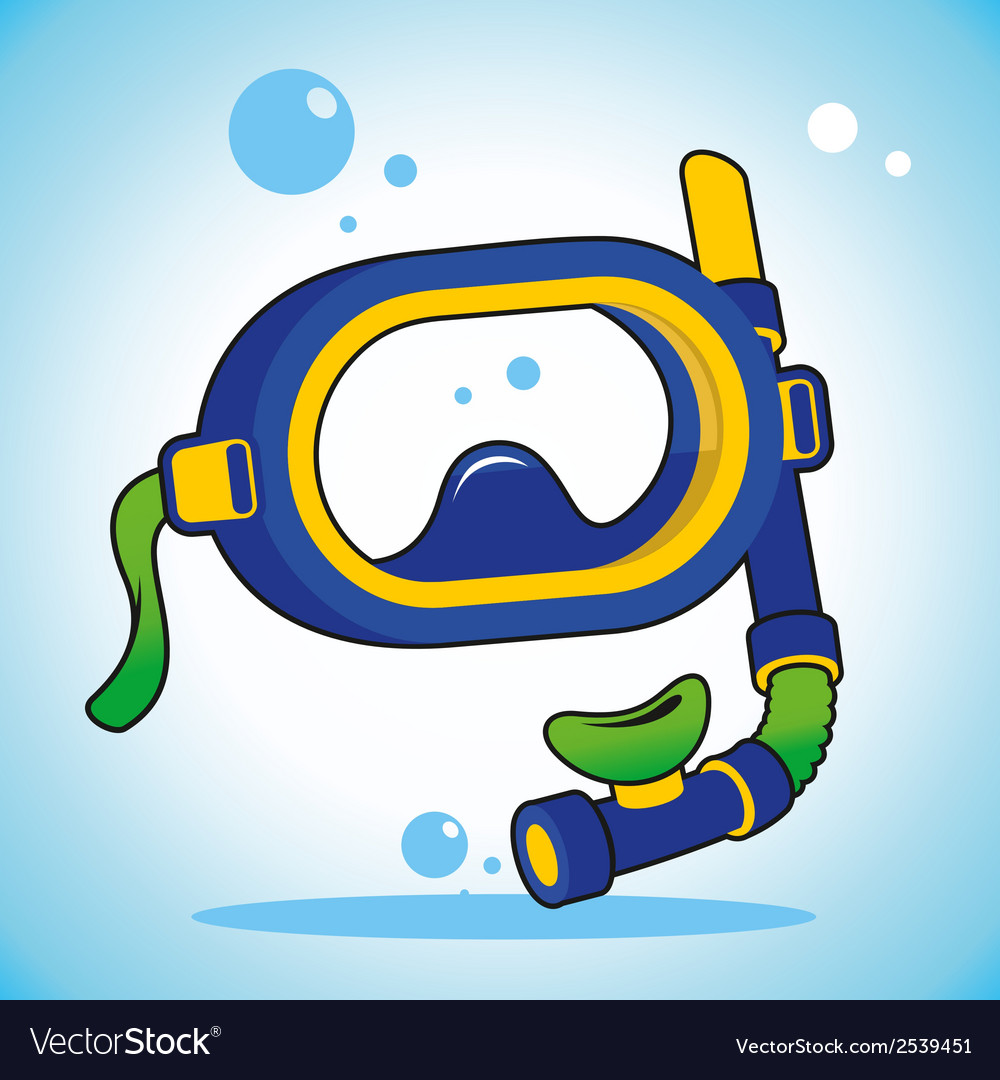 Diving mask Royalty Free Vector Image - VectorStock