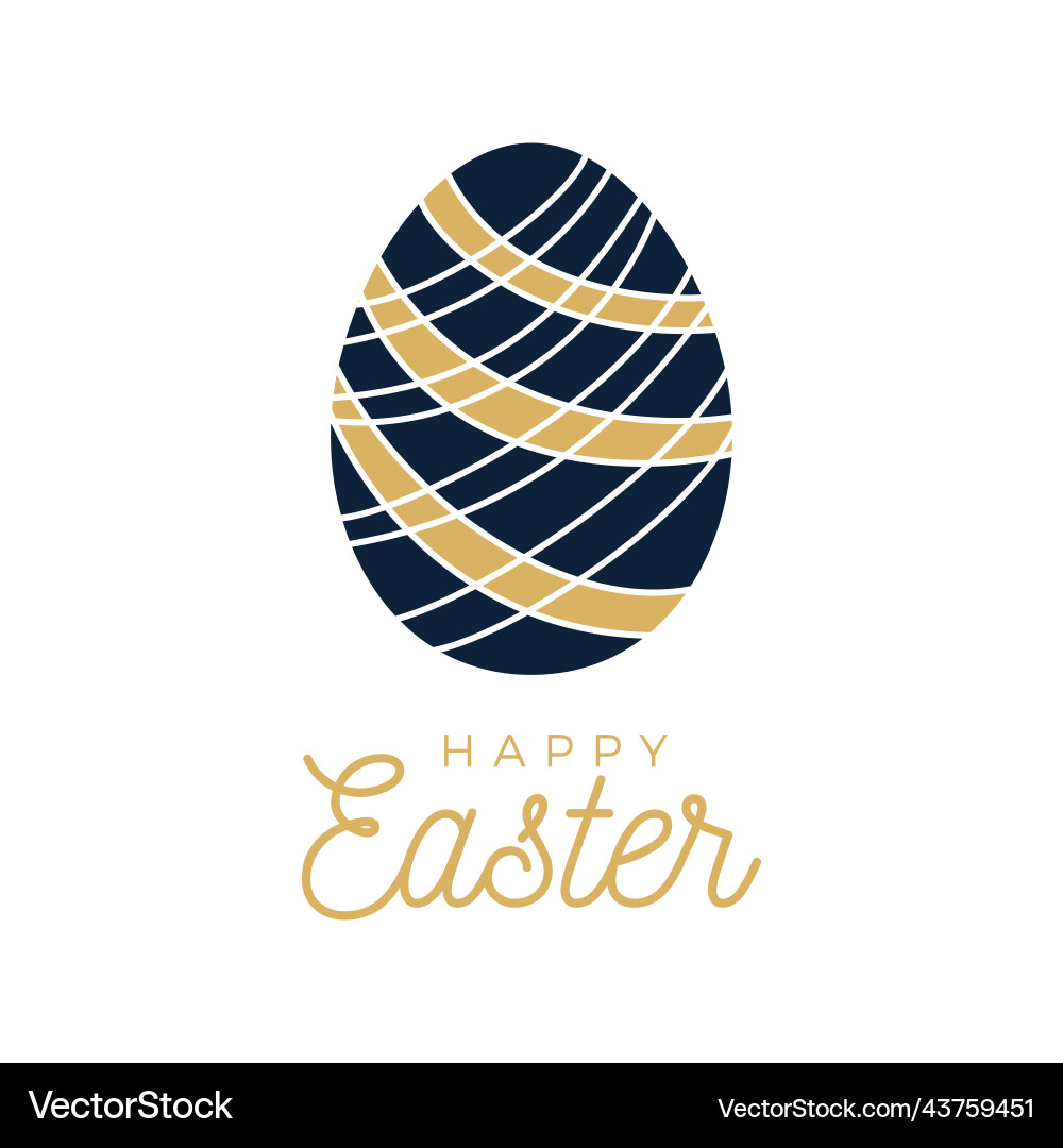 Easter egg hand-drawn in doodle style Royalty Free Vector