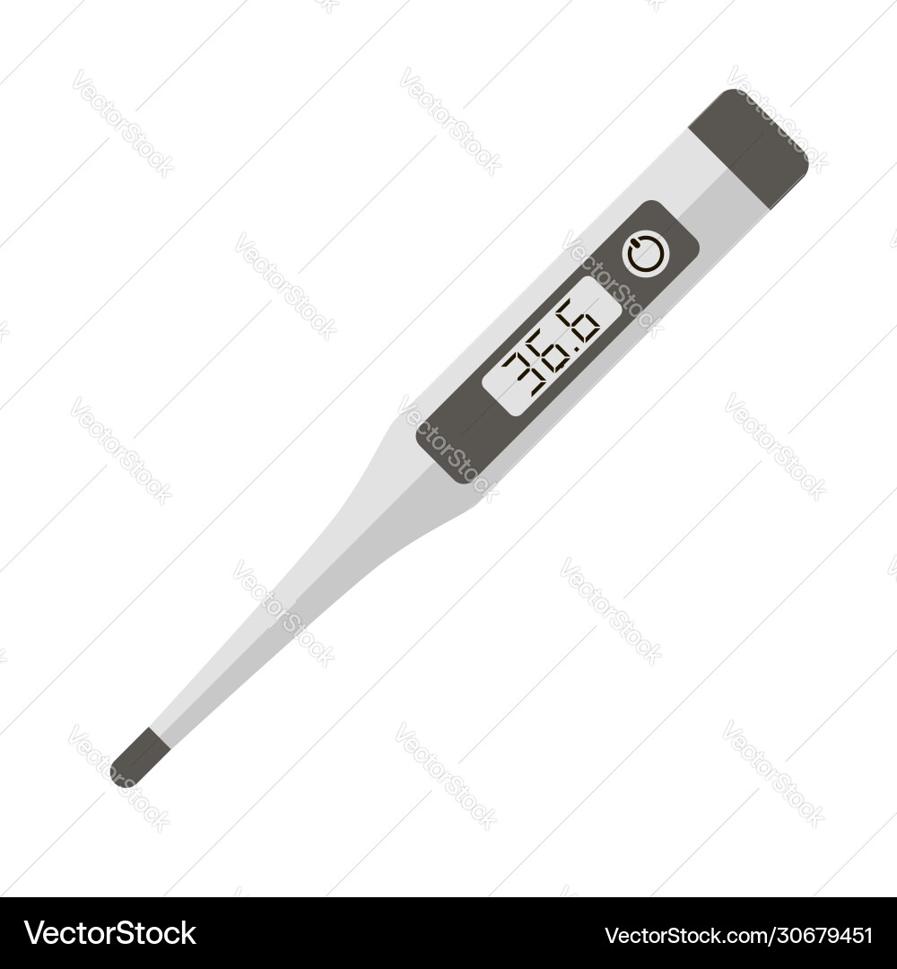 Electronic thermometer icon measurement medical Vector Image