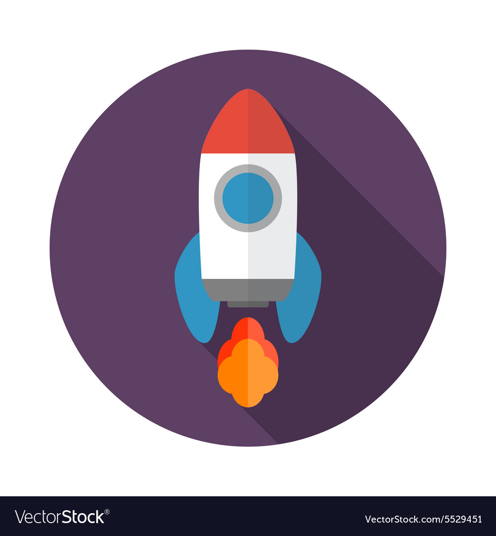 Rocket icon 08 Royalty Free Vector Image - VectorStock