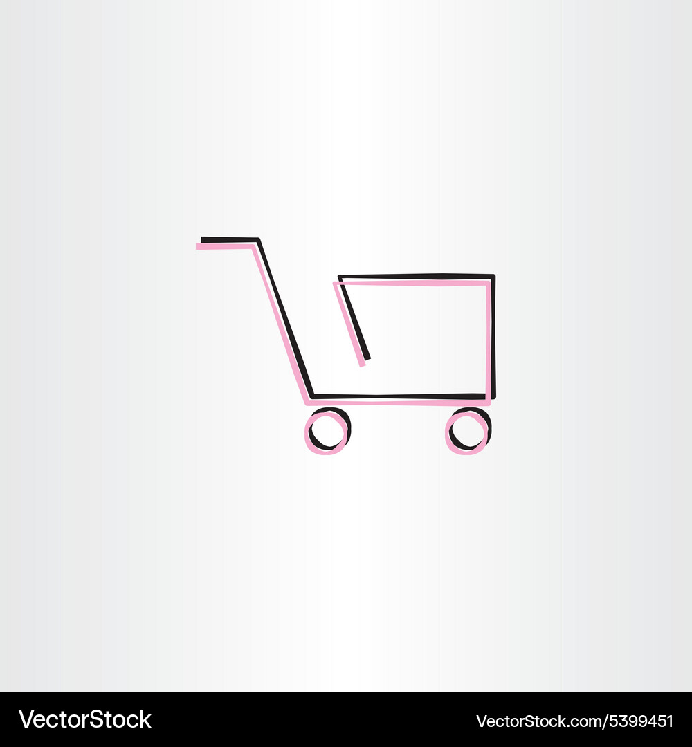 Shopping cart icon design Royalty Free Vector Image