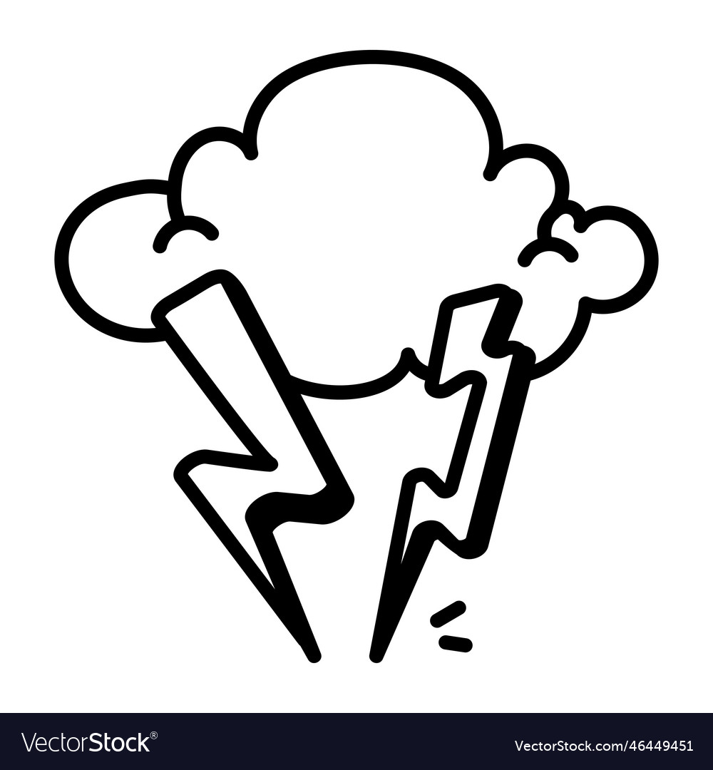 Storm cloud Royalty Free Vector Image - VectorStock