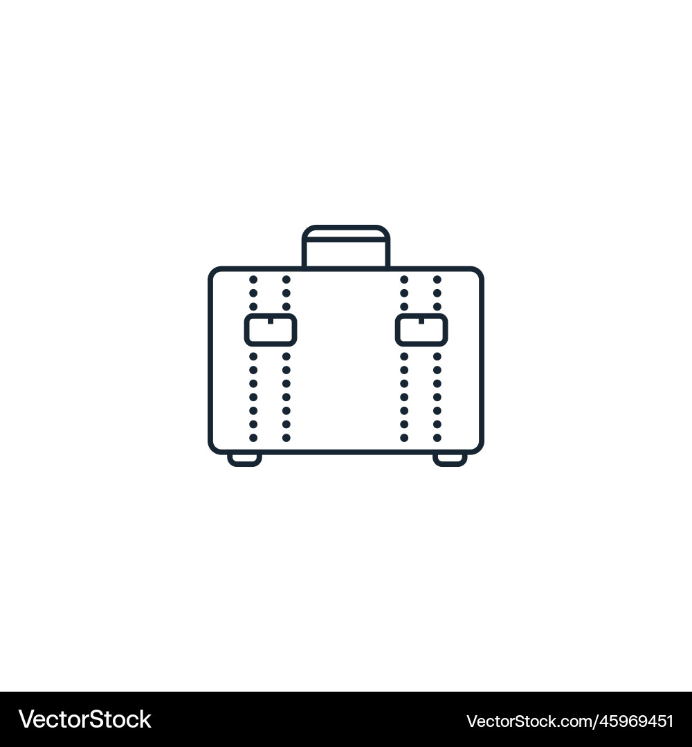 Suitcase creative icon from travel icons Vector Image