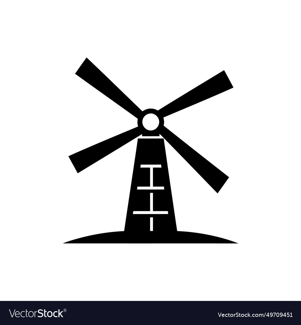 Windmill icon Royalty Free Vector Image - VectorStock