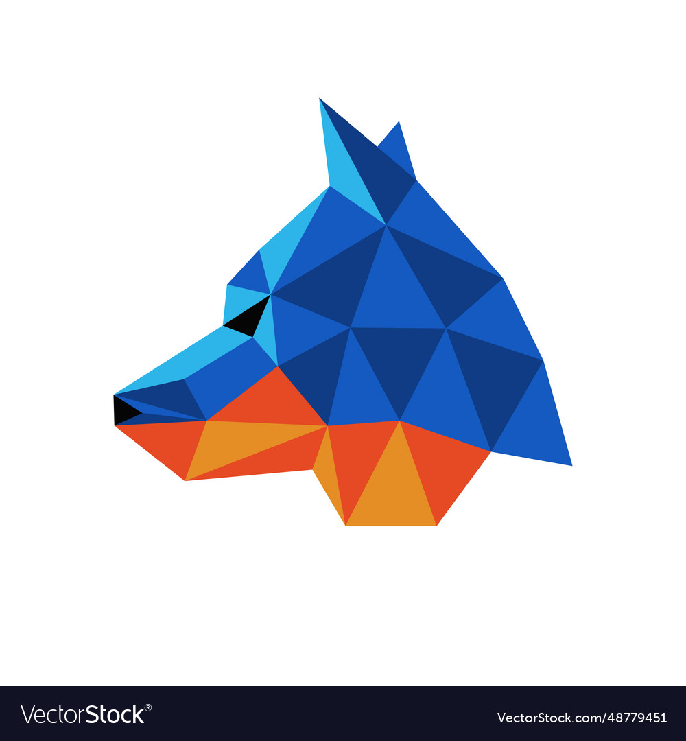 Wolf head Royalty Free Vector Image - VectorStock