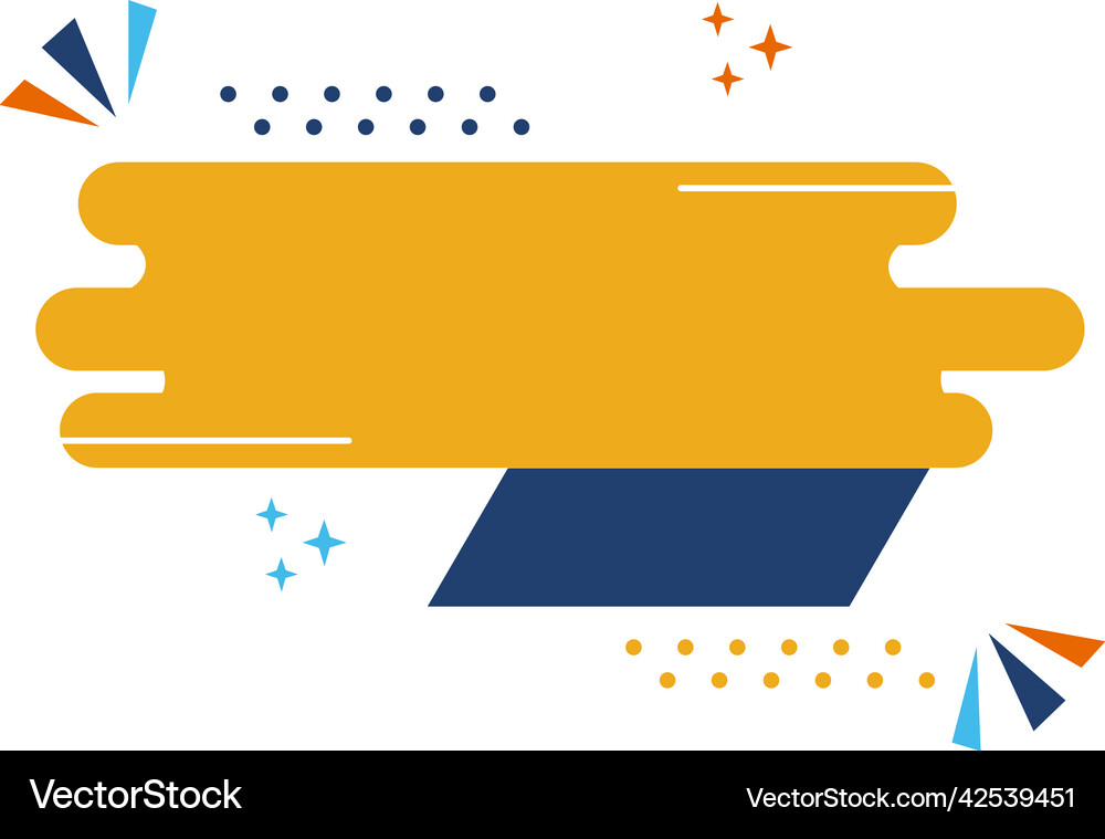 Yellow commercial banner Royalty Free Vector Image