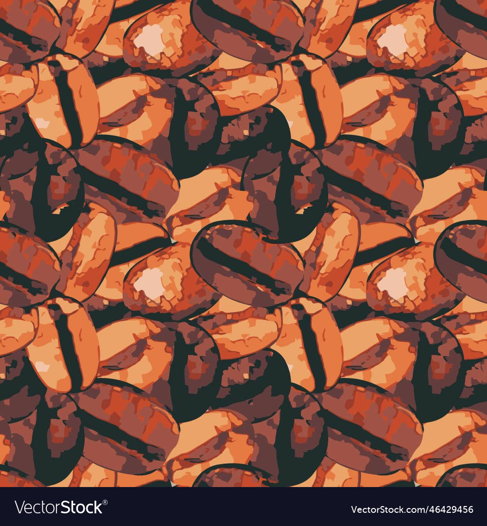 Coffee seamless pattern Royalty Free Vector Image