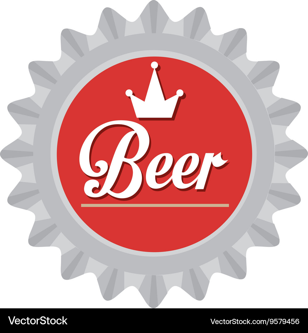 Colorful beer sign graphic Royalty Free Vector Image