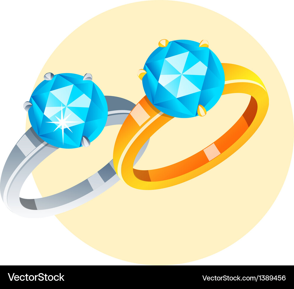 Icon rings Royalty Free Vector Image - VectorStock