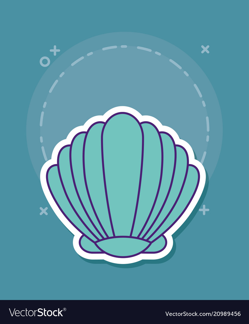 Seashell icon image Royalty Free Vector Image - VectorStock