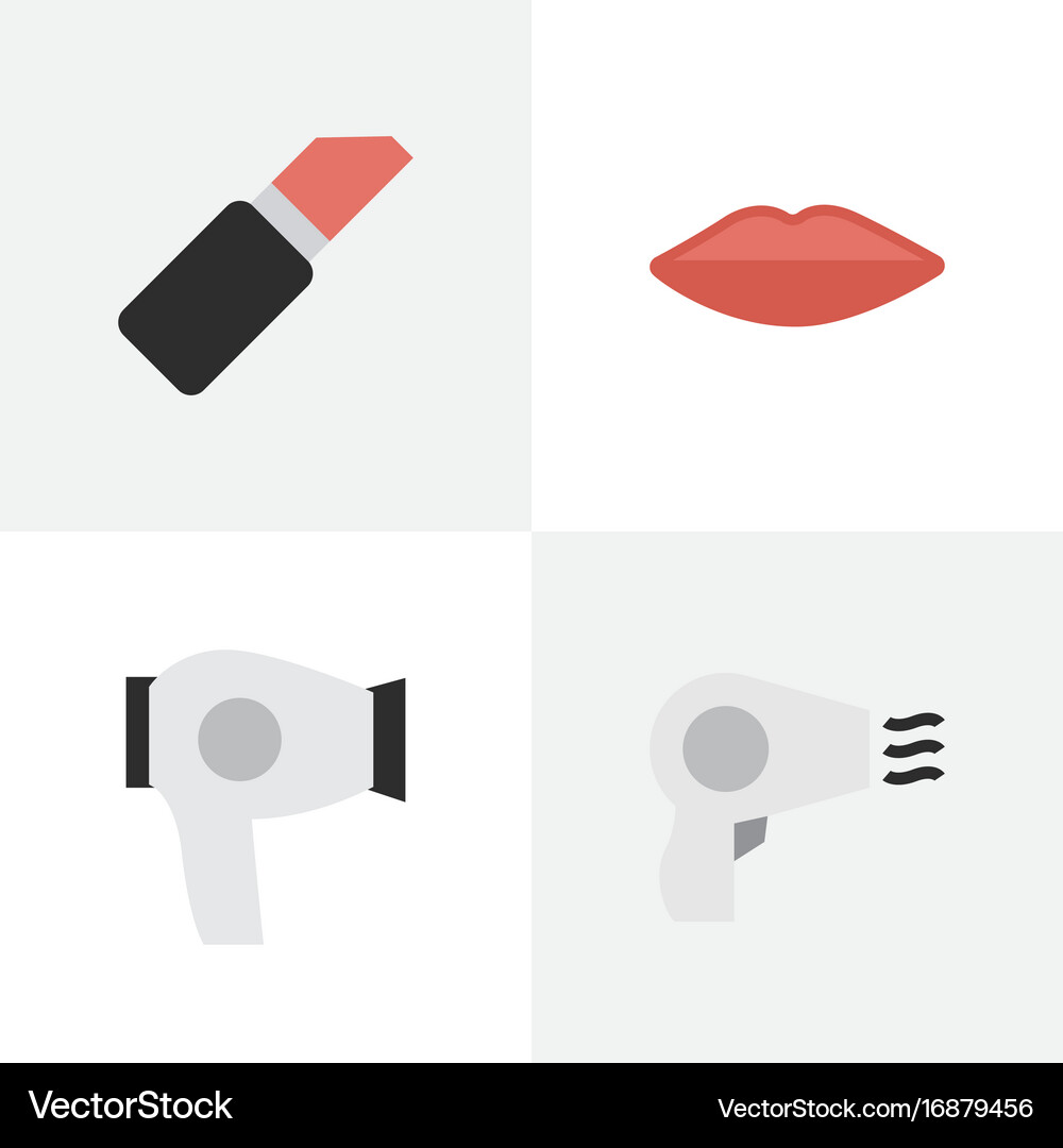 Set of simple elegance icons Royalty Free Vector Image