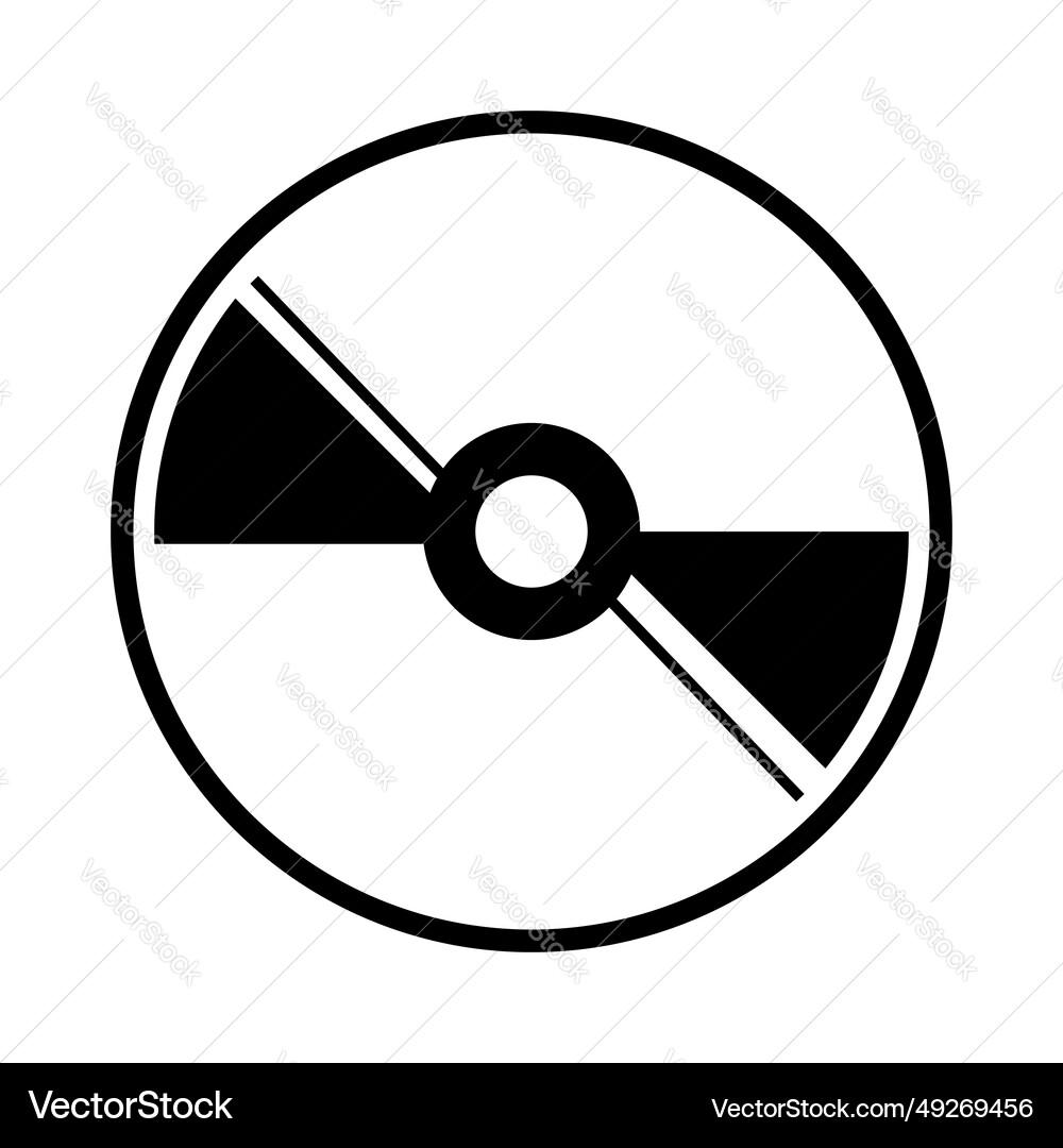 Simple of compact disk or hard drive disc Vector Image
