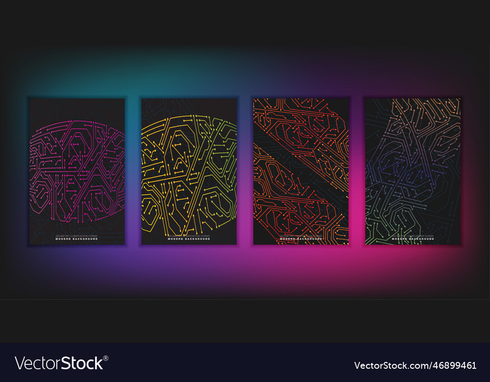 Abstract geometric composition forms modern Vector Image