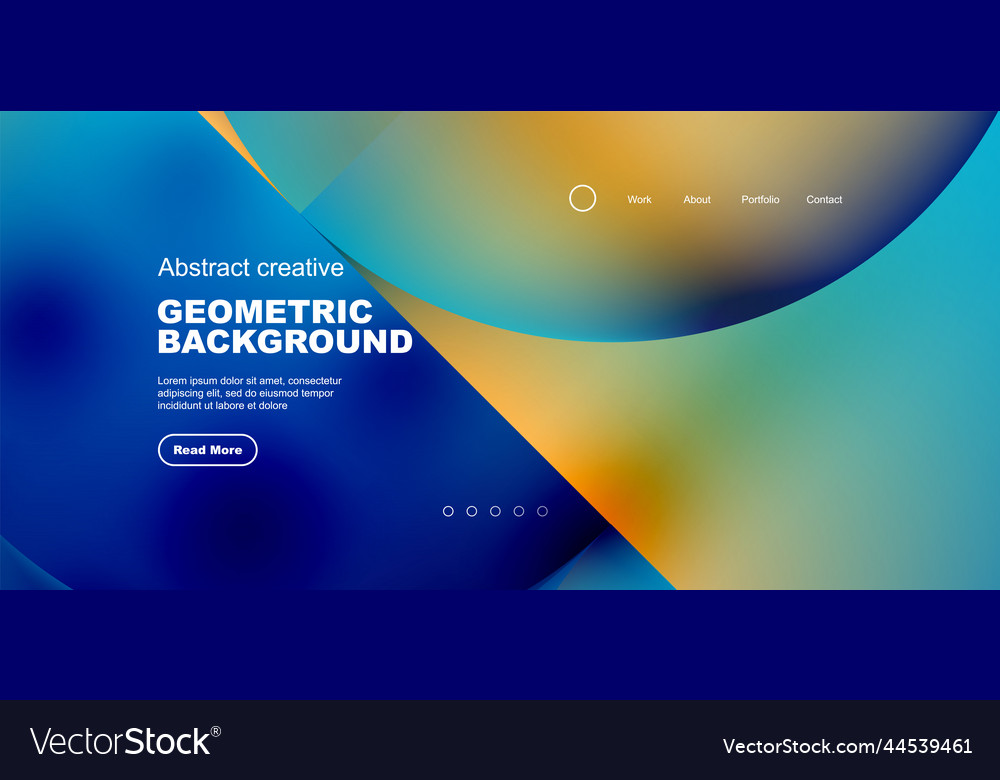 Circle abstract background with fluid gradient Vector Image