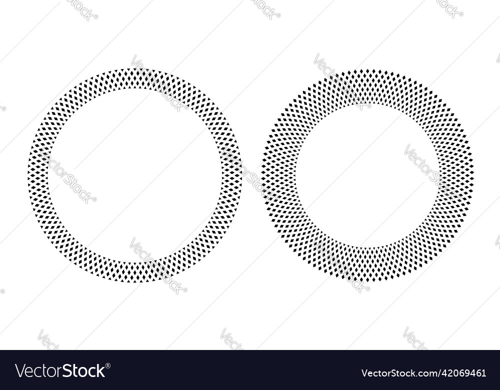 Circle patterns for round frames Royalty Free Vector Image