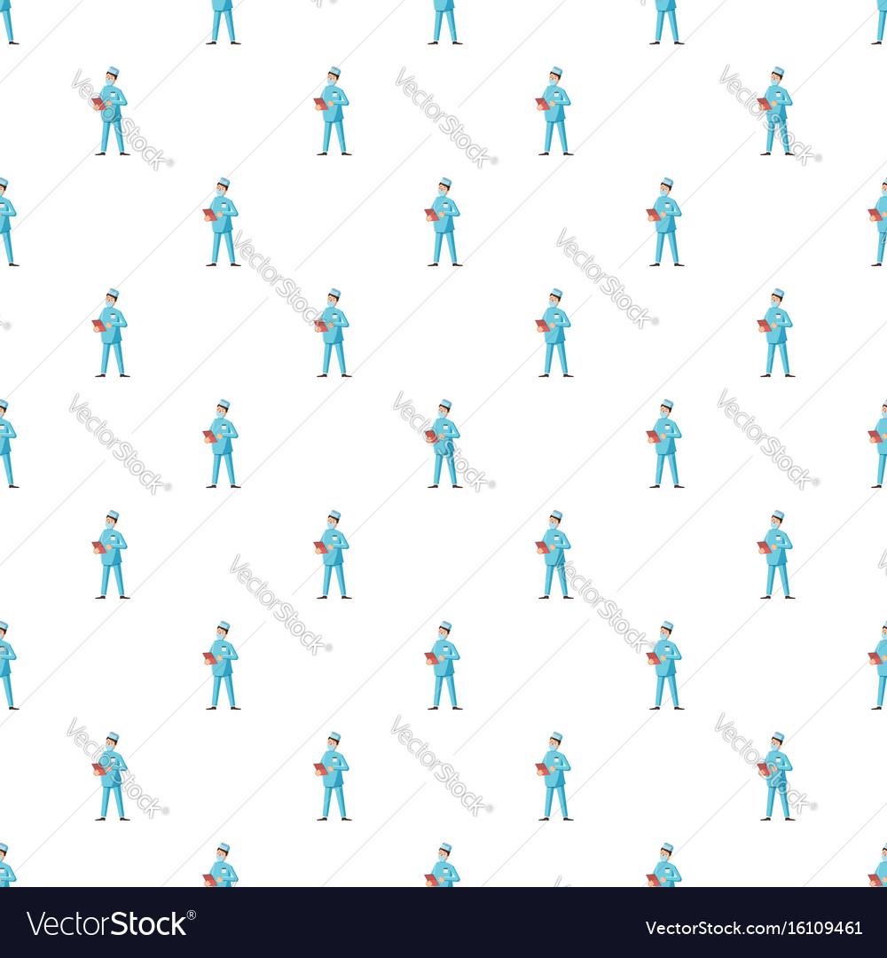 Doctor pattern Royalty Free Vector Image - VectorStock