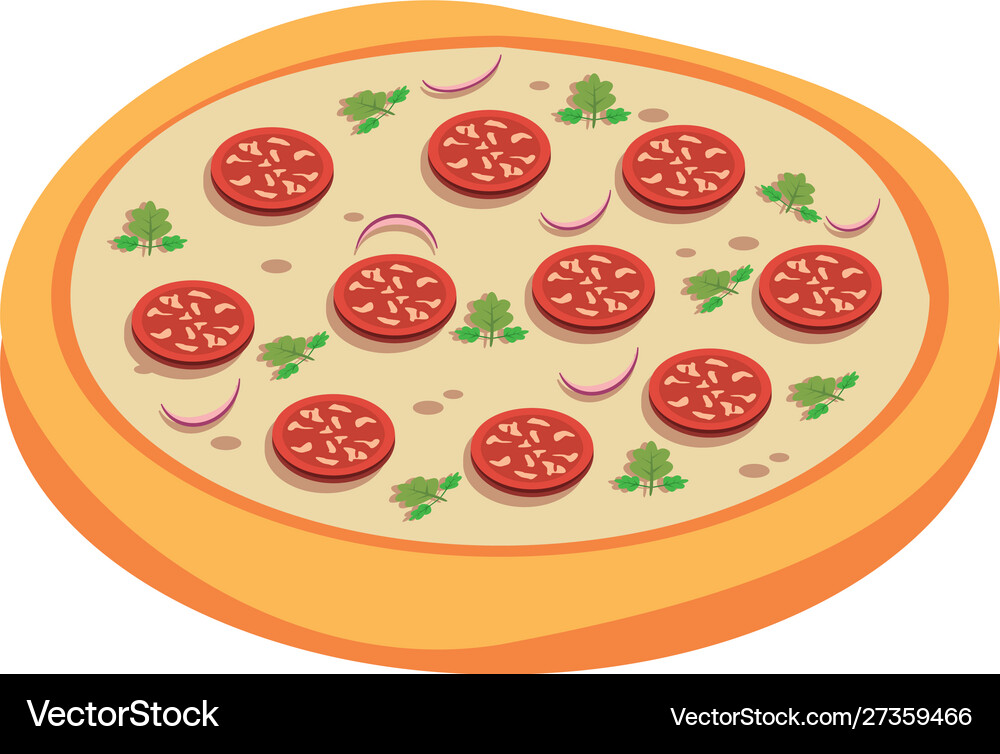 Delicious italian pizza design Royalty Free Vector Image