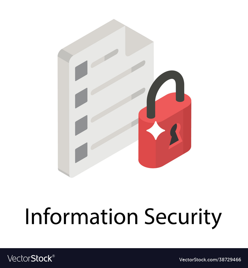 Information security Royalty Free Vector Image