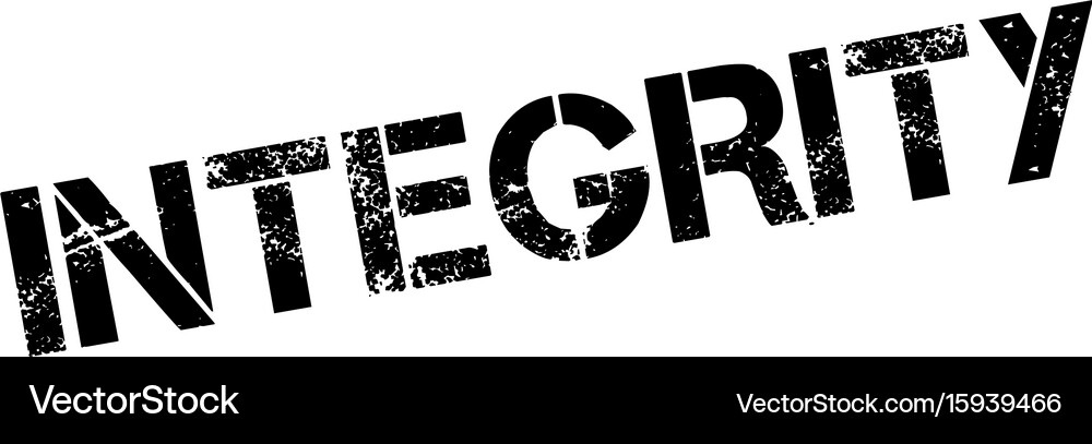 Integrity rubber stamp Royalty Free Vector Image