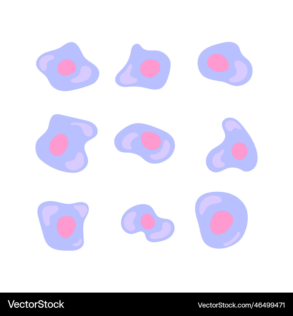 Human stem cell icon set for medical design Vector Image