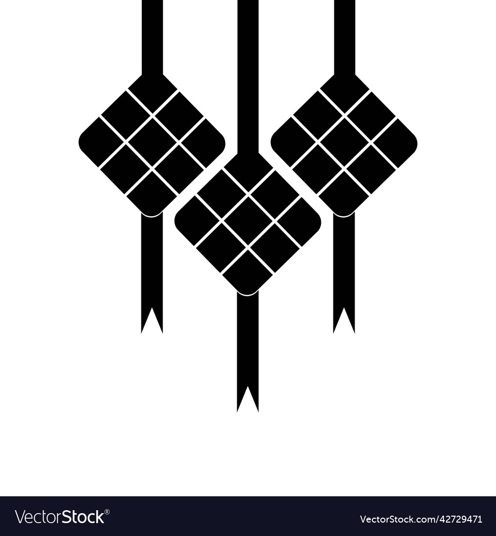 Ketupat icon template Royalty Free Vector Image Ketupat icon template Royalty Free Vector Image