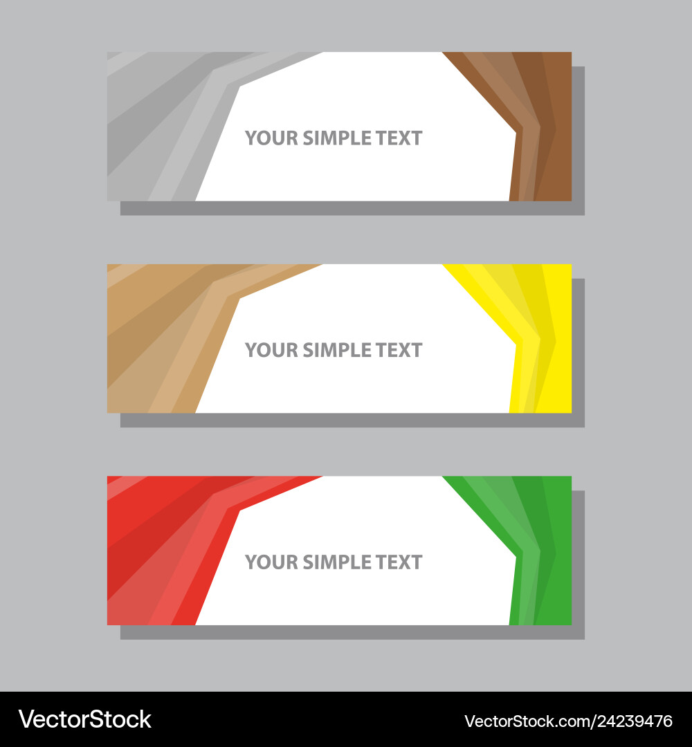 Abstract corporate business banner template Vector Image