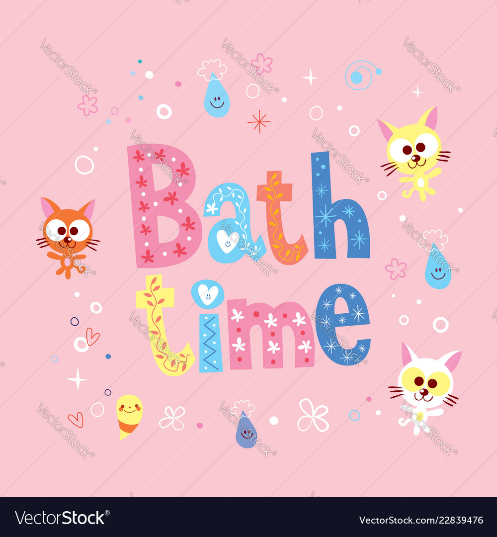 Bath time Royalty Free Vector Image - VectorStock