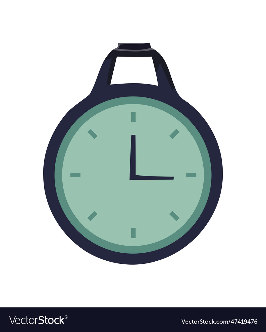 Clock timer round style Royalty Free Vector Image