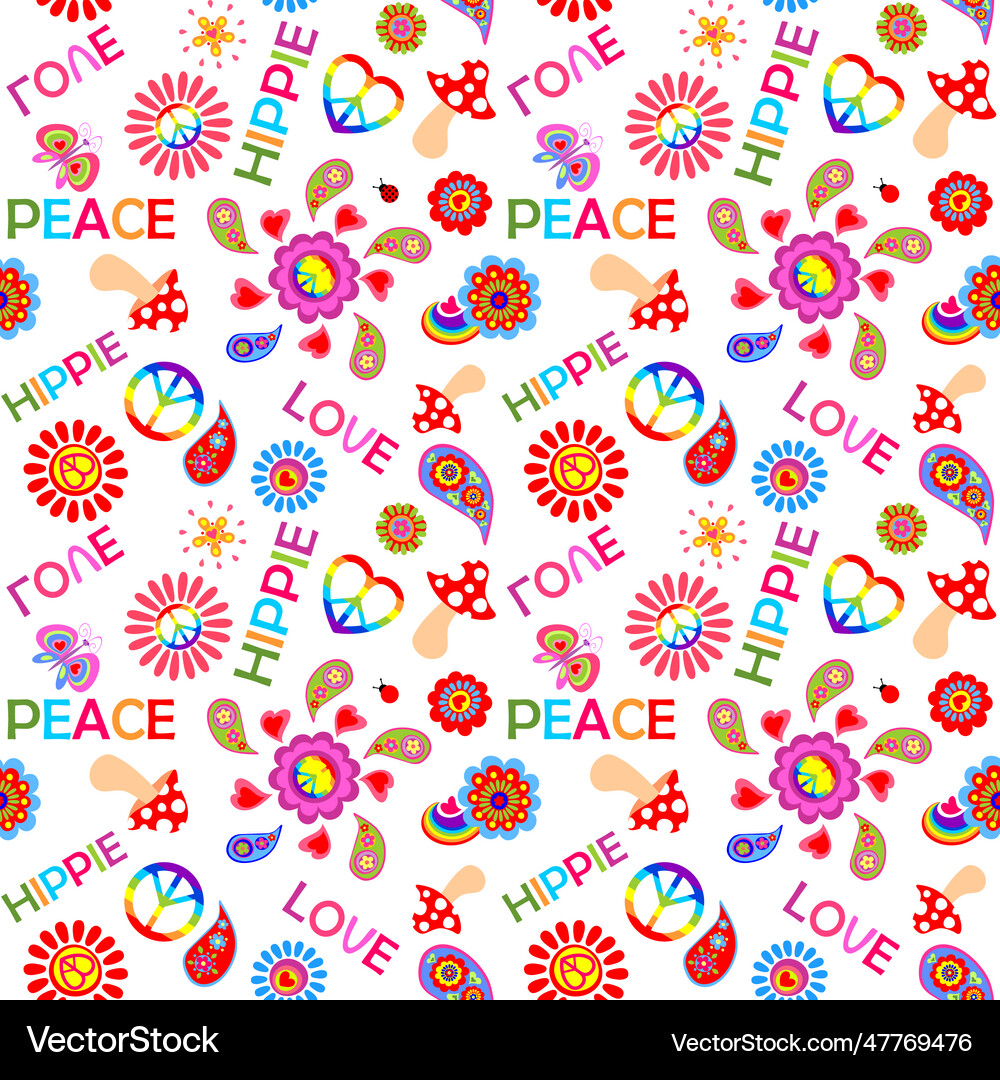 Colorful childish seamless print Royalty Free Vector Image