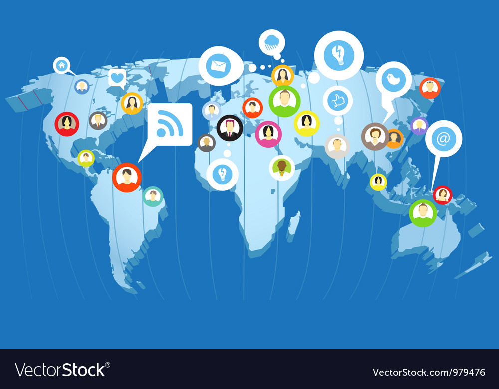 Earth map Royalty Free Vector Image - VectorStock