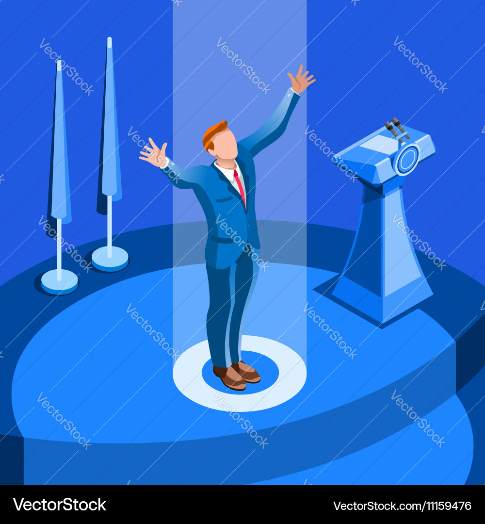 Election Infographic Political Convention Vector Image