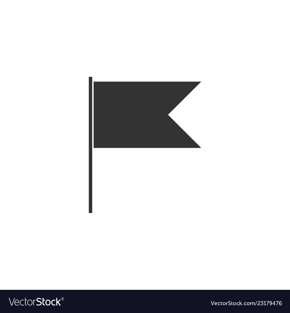 Flag icon flat Royalty Free Vector Image - VectorStock