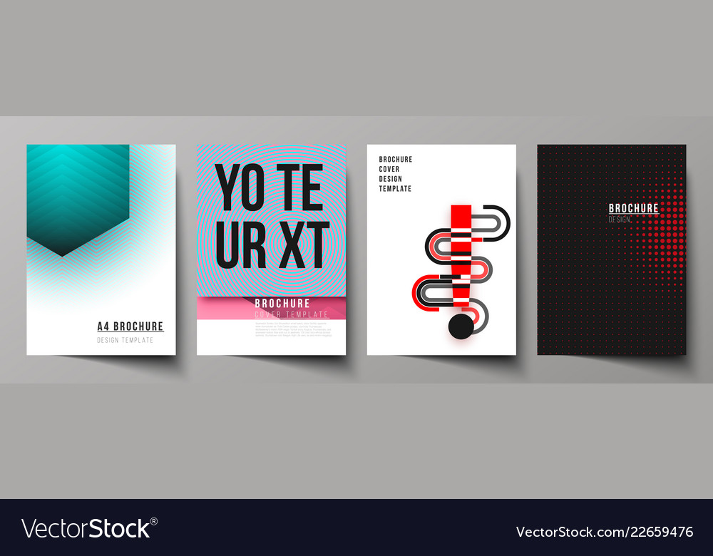 The editable layout a4 Royalty Free Vector Image