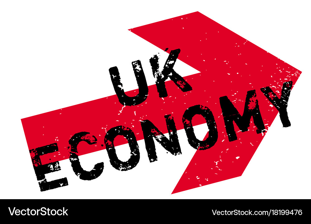 Uk economy rubber stamp Royalty Free Vector Image